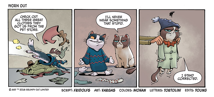 Grumpy Cat Comic Strips Dynamite