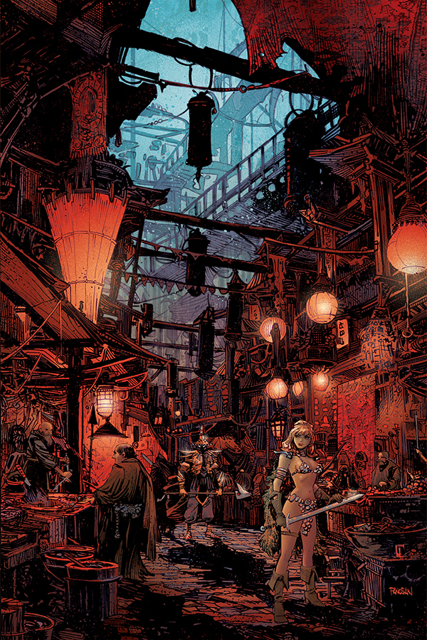 Dynamite® Savage Red Sonja #2 Dan Panosian Line Art Dynamite.Com Exclusive