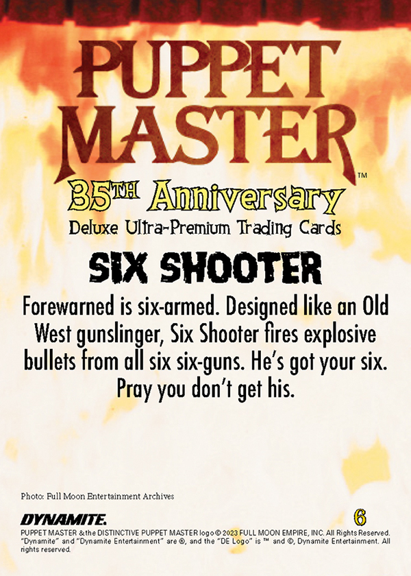 Dynamite® Puppet Master 35th Anniversary Deluxe Ultra-Premium Trading ...